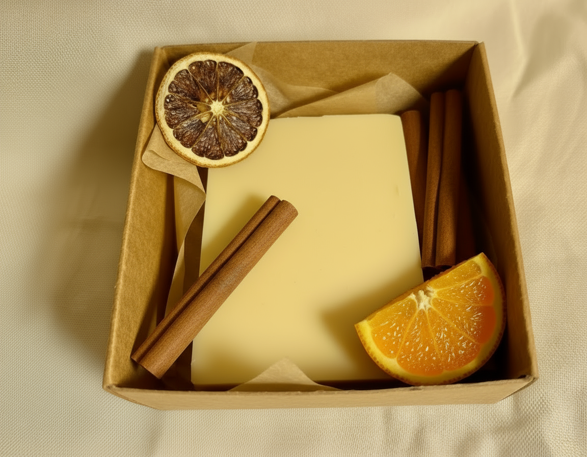 Sweet Orange and Cinnamon Lotion Bar | Fehr Not Soaps and Salves